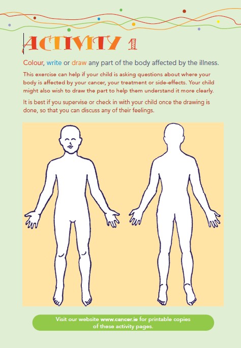 Activity sheets for children | Irish Cancer Society