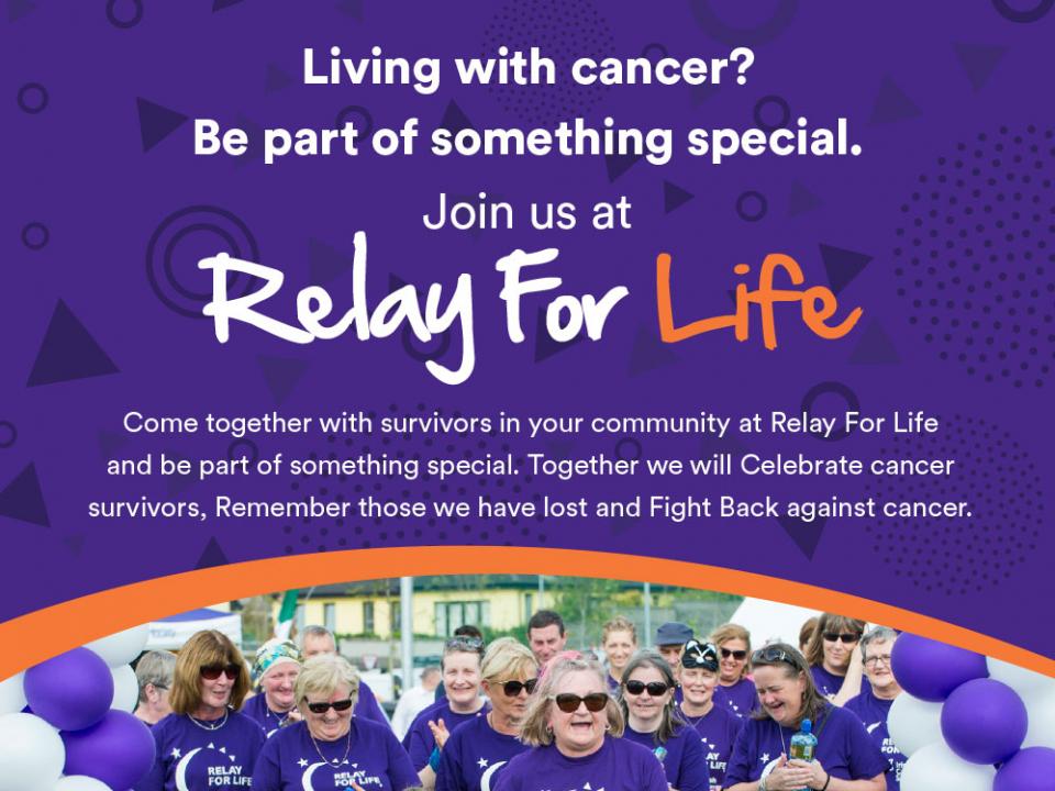 Relay For Life walk poster | Irish Cancer Society