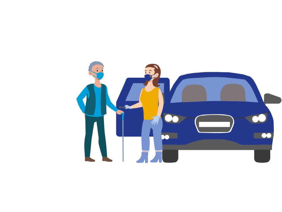 volunteer driver illustration | Irish Cancer Society